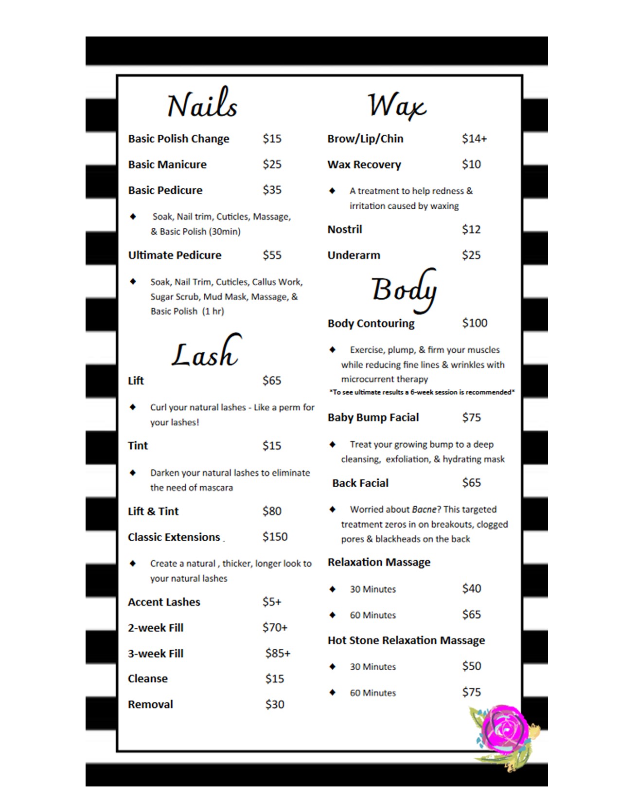 Our Services - Zs Hair Design